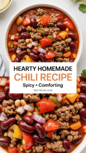 Hearty Homemade Chili Recipe | Classic Comfort Food - Tidy Tastes