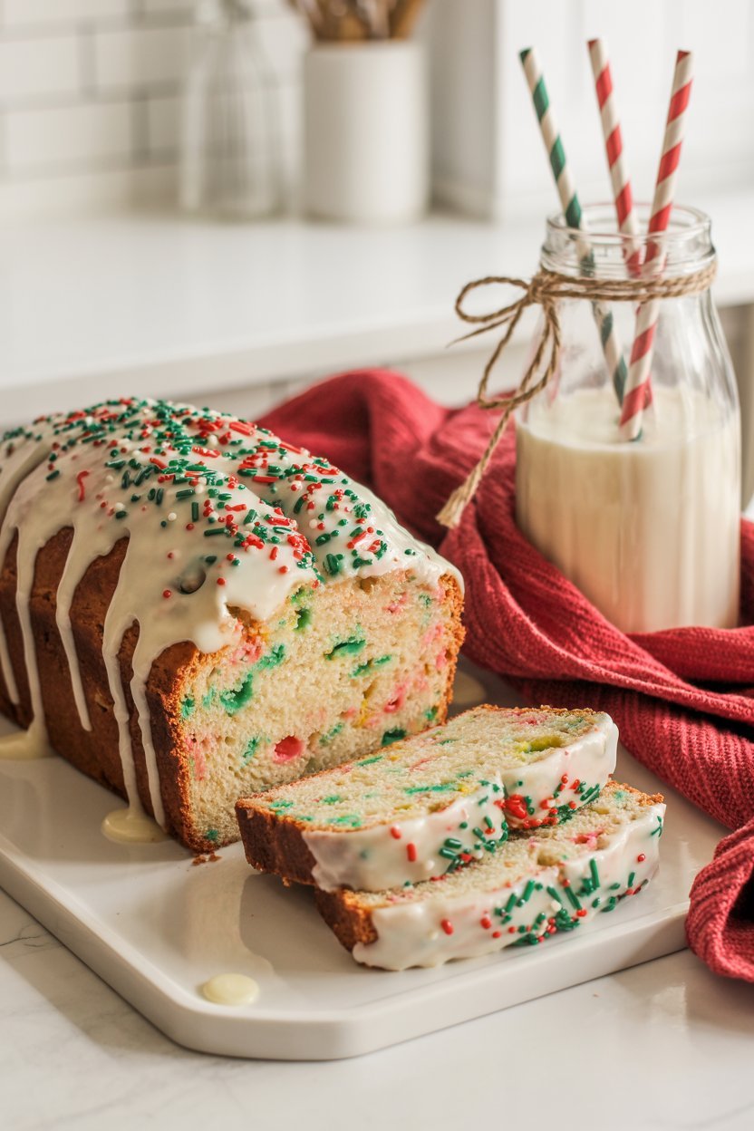 Easy Christmas Funfetti Bread Recipe - Tidy Tastes