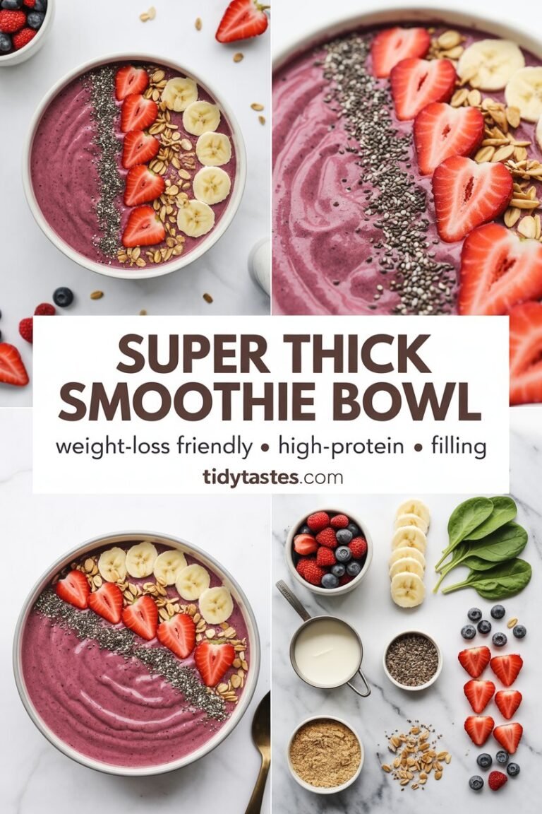 How to Make a Super Thick Smoothie Bowl for Weight Loss - Tidy Tastes