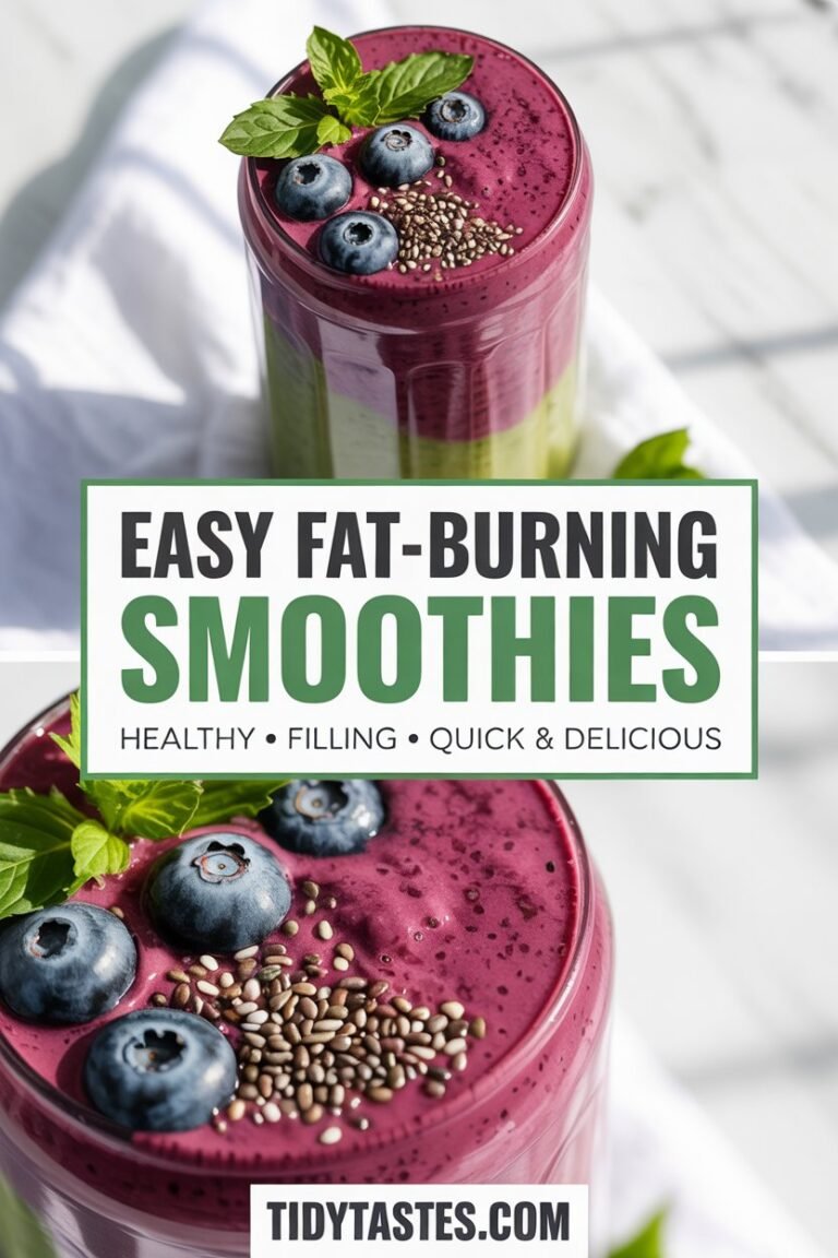 Easy Fat-Burning Smoothies That Keep You Satisfied - Tidy Tastes